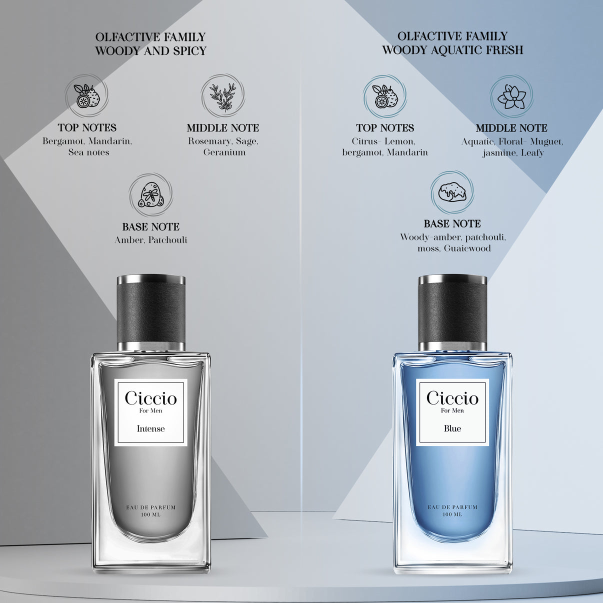 Ciccio Blue & Intense for Men (Combo Pack of 2) – ciccio.in
